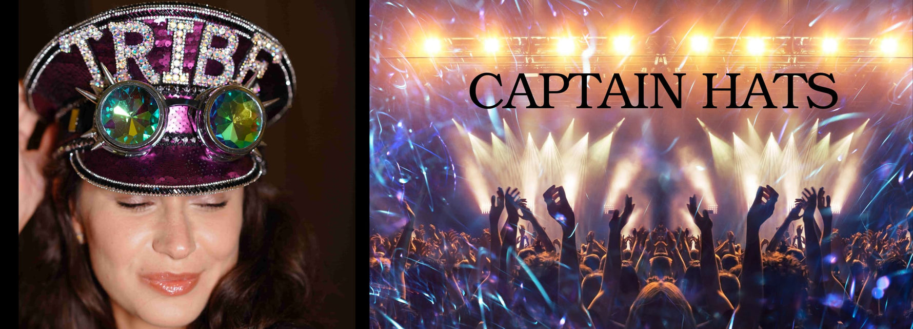 Sequin Captain Hats for Festivals, Brides & Raves | Free Shipping ...
