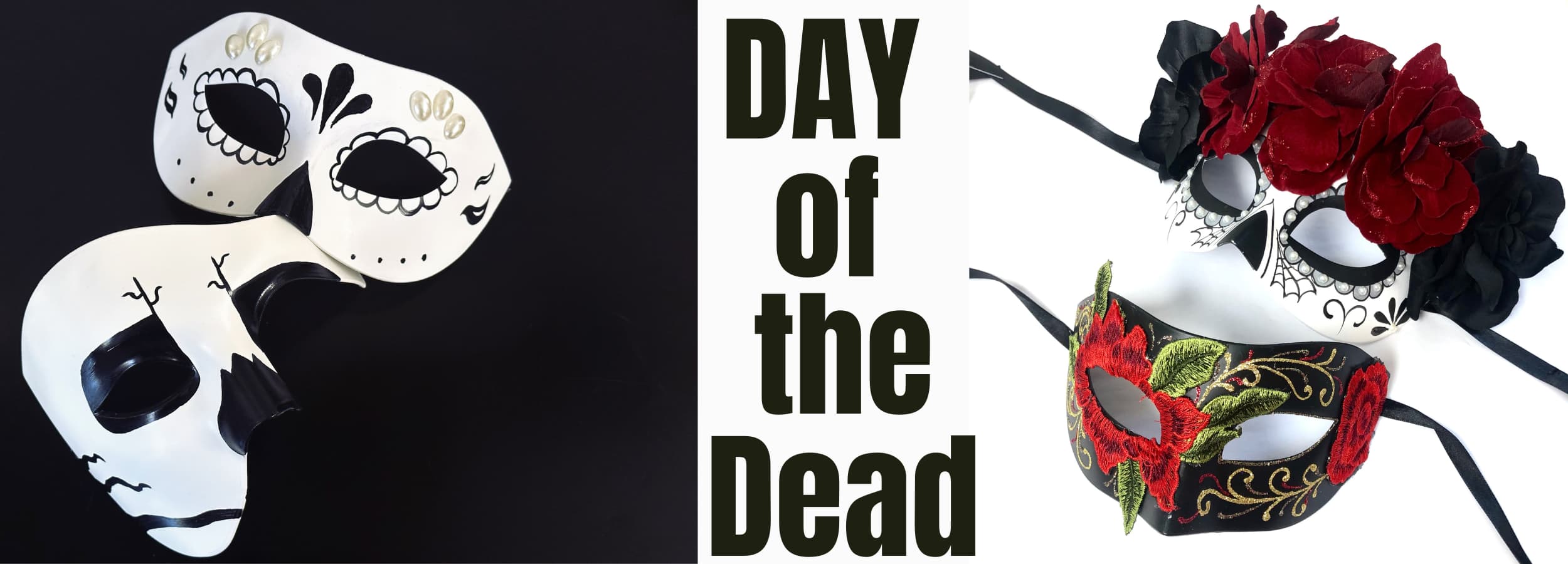 Dia de los Muertos Masks & Day of the Dead Masks for Sale – Masquerade ...