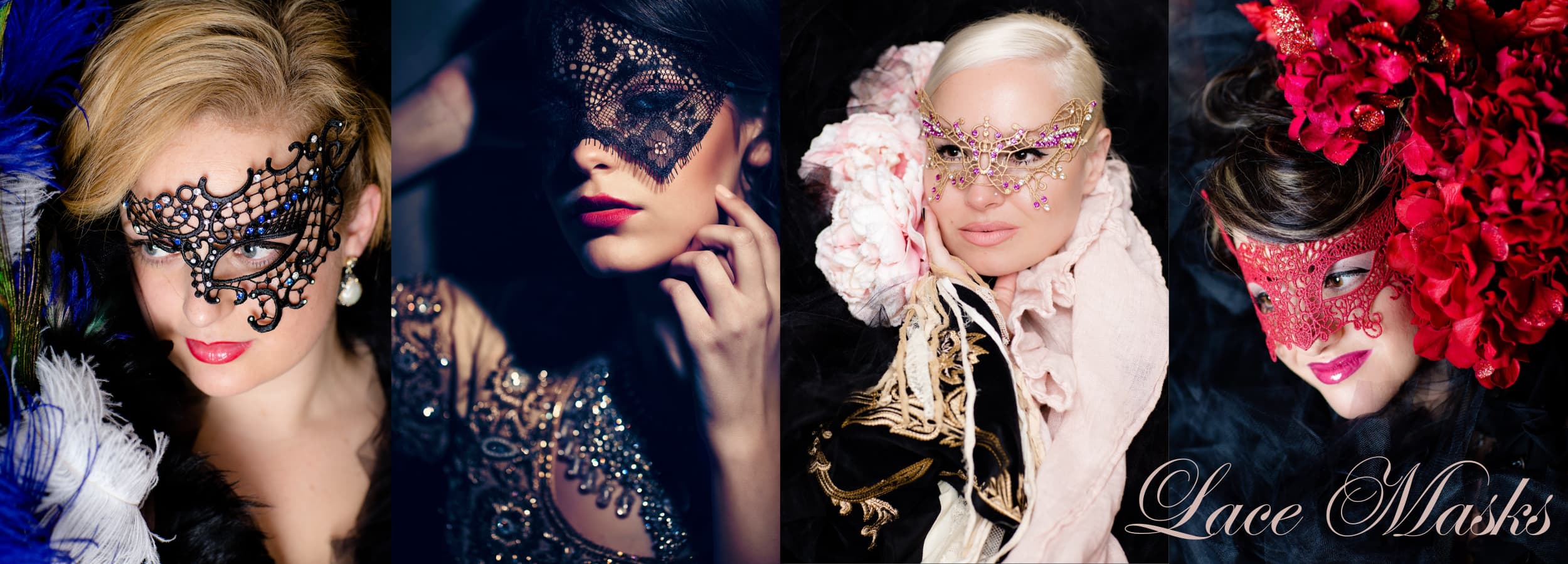 Elegant Women's Lace Masquerade Masks | Masquerade Store