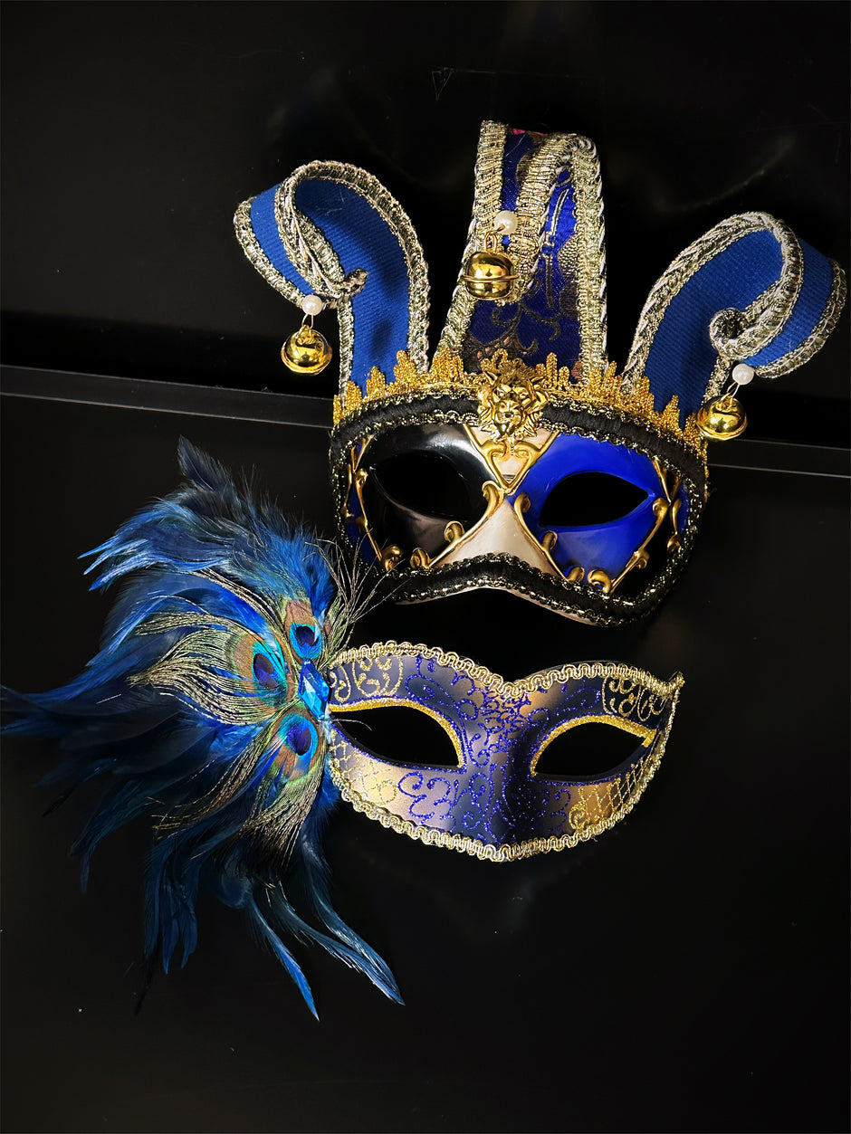 Blue Masquerade Masks | Royal, Light & Navy Blue Styles – Masquerade Store