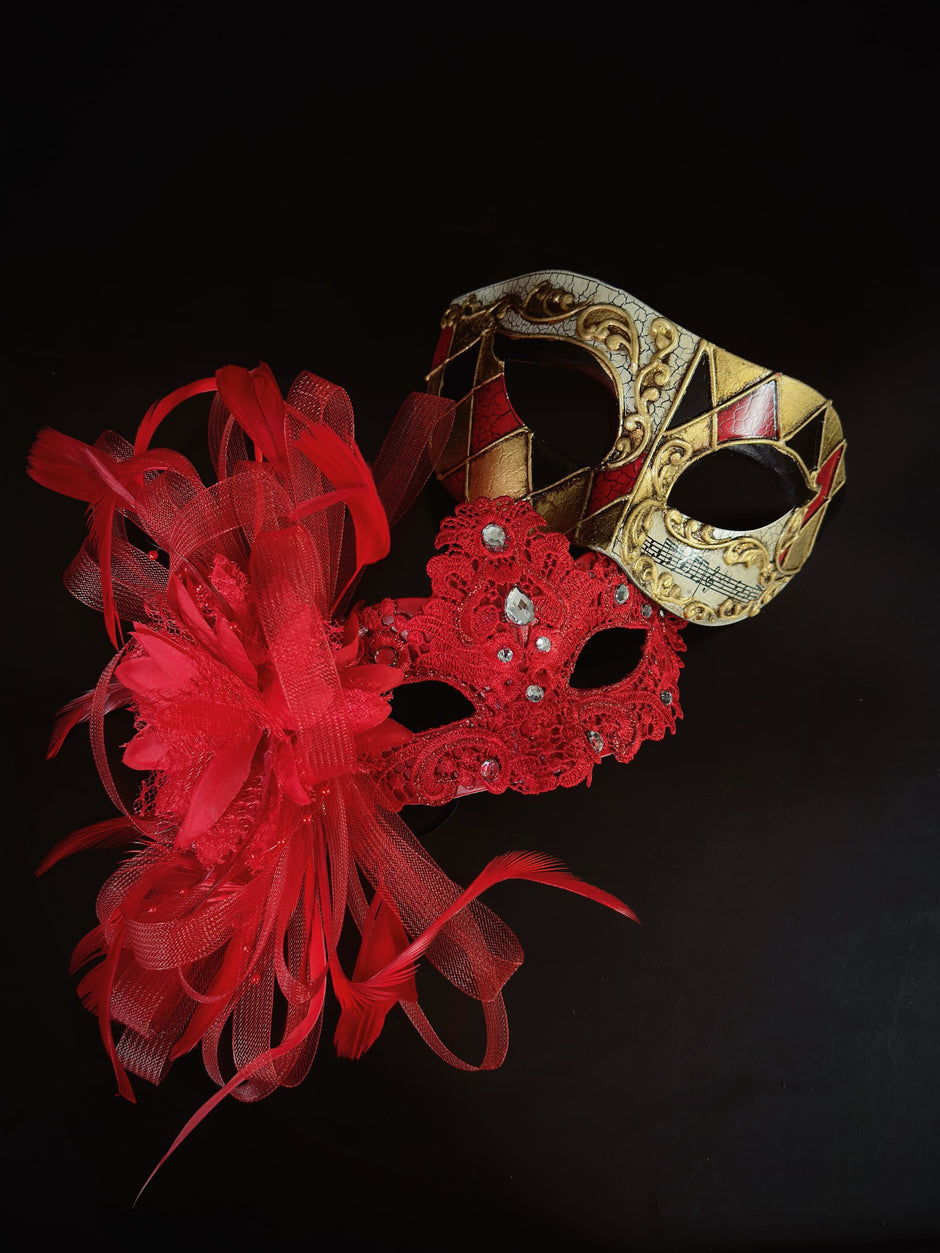 Red Masquerade Masks: Captivating Elegance | Masquerade Store