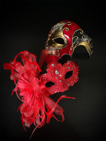 Red Masquerade Masks: Captivating Elegance | Masquerade Store