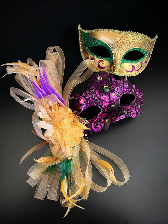 Mardi Gras Masks | Couples Jester, Party & Venetian Masks – Masquerade ...