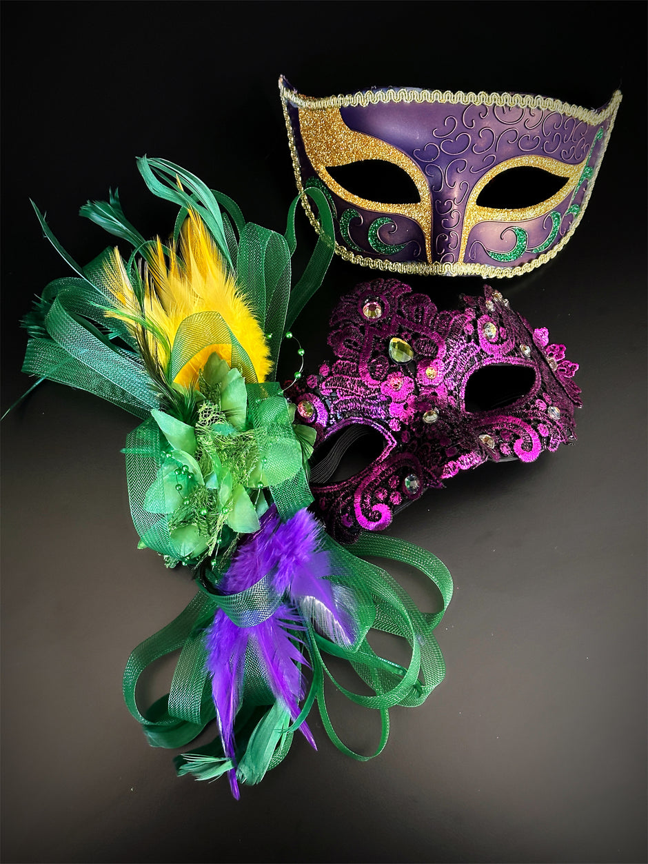 Mardi Gras Masks | Couples Jester, Party & Venetian Masks – Masquerade ...