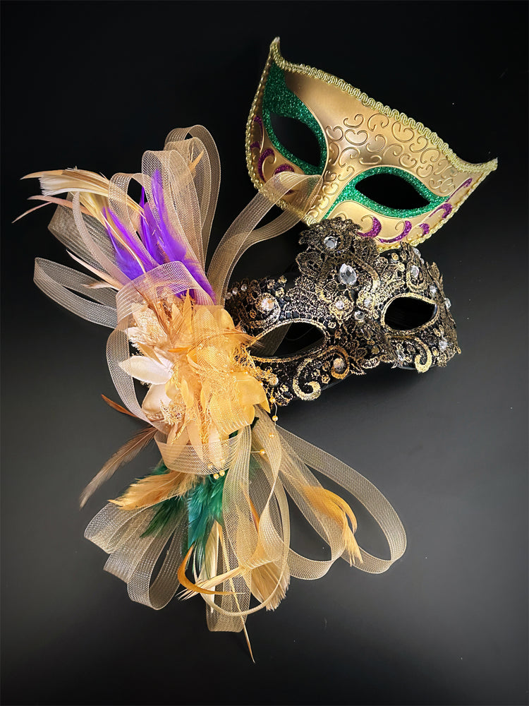 Mardi Gras Masks | Couples Jester, Party & Venetian Masks – Masquerade ...