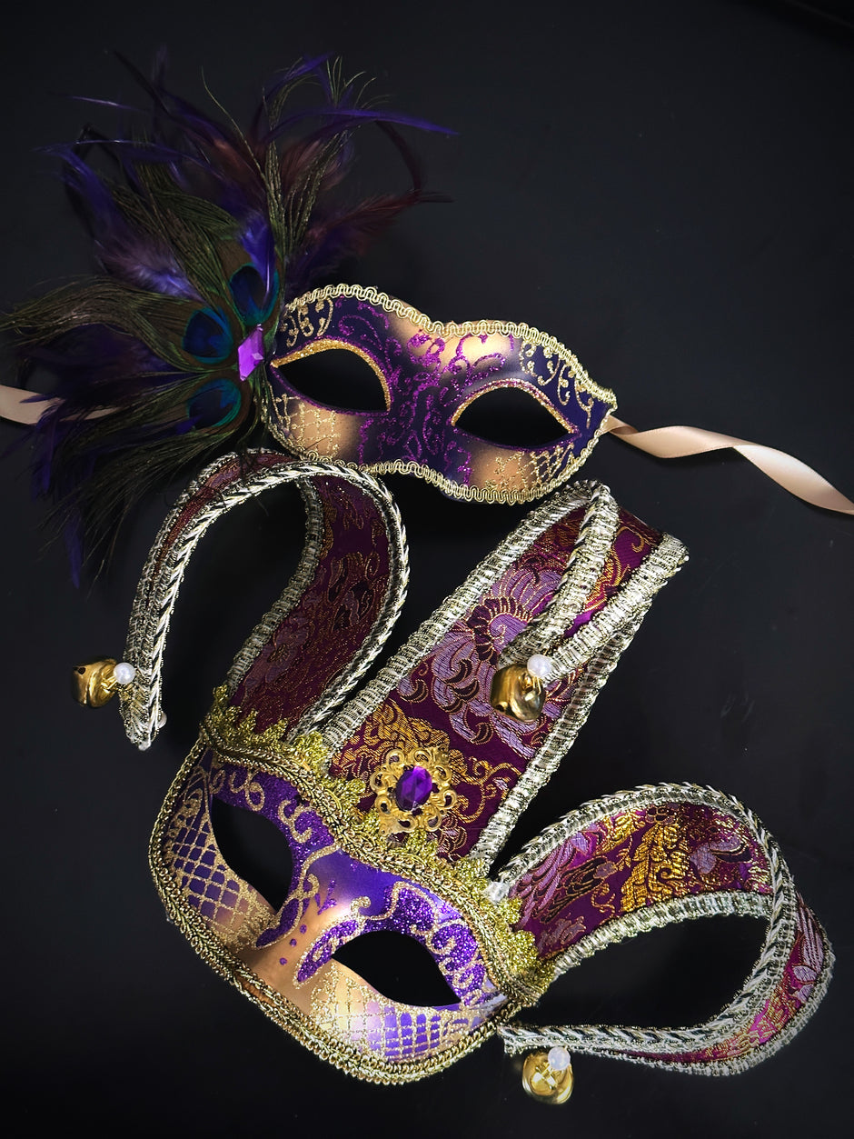 Mardi Gras Masks | Couples Jester, Party & Venetian Masks – Masquerade ...