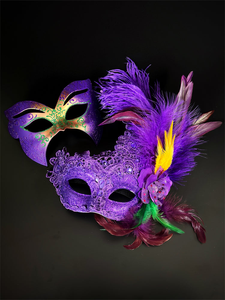 Elegant Couples Masquerade Masks | His & Hers Ball Masks – Masquerade Store