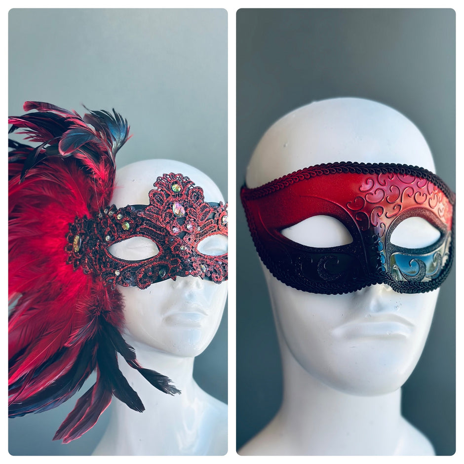 Red Masquerade Masks: Captivating Elegance | Masquerade Store
