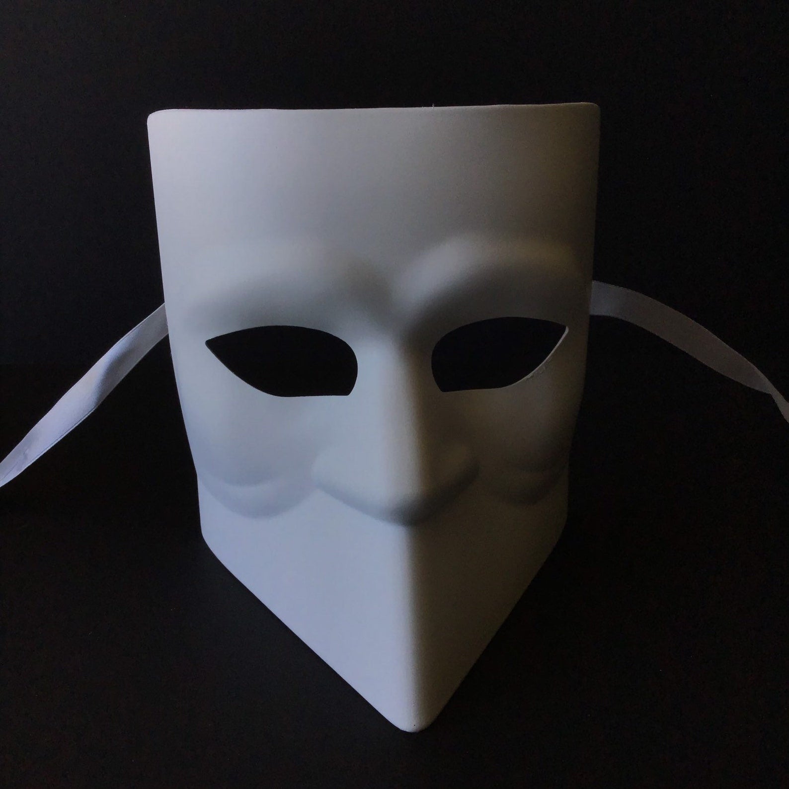 Men's DIY Bauta White Mask | Masquerade Store