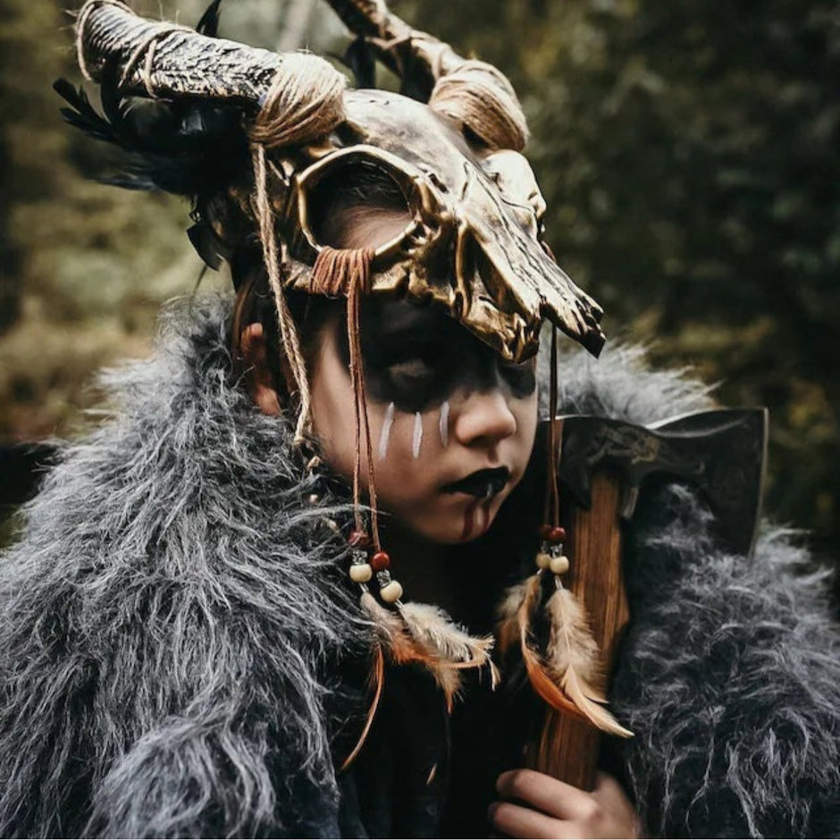 Animal Skull Headdress & Pagan Ritual Masks | Skull Headdress ...
