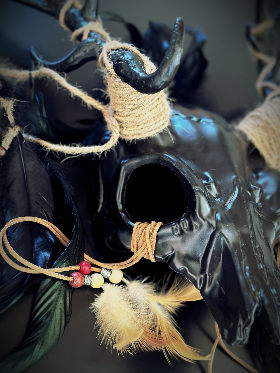 Animal Skull Headdress & Pagan Ritual Masks | Skull Headdress ...