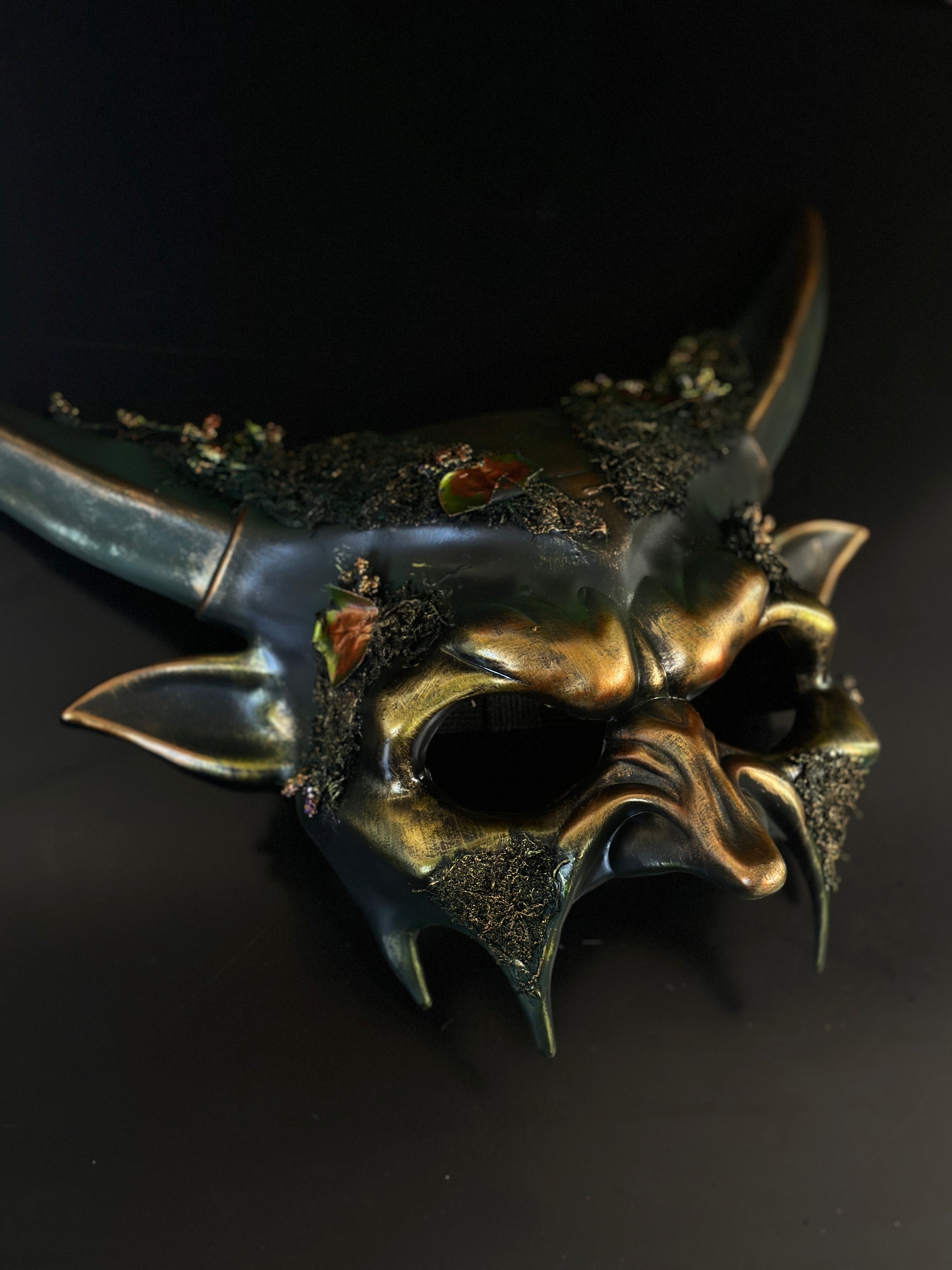 Mens Masquerade Mask Horns Forest – Masquerade Store