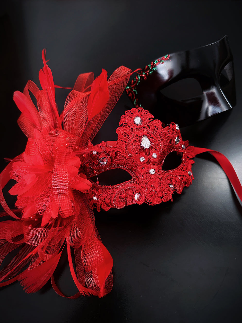 Red Masquerade Masks: Captivating Elegance | Masquerade Store