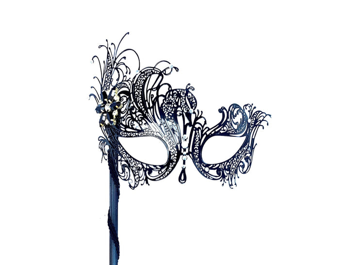 Masquerade Masks on a Stick for Women | Stylish Handheld Masks ...
