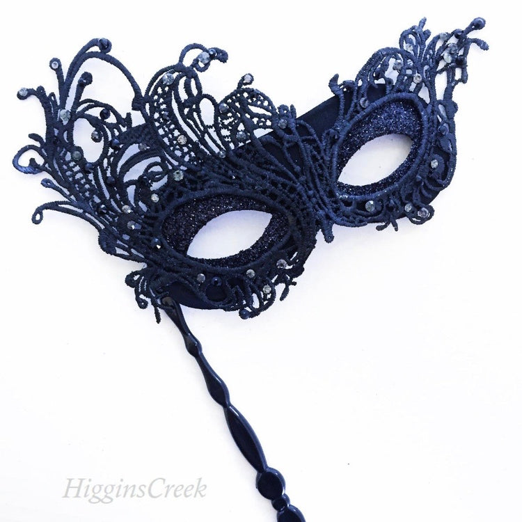 Masquerade Masks on a Stick for Women | Stylish Handheld Masks ...
