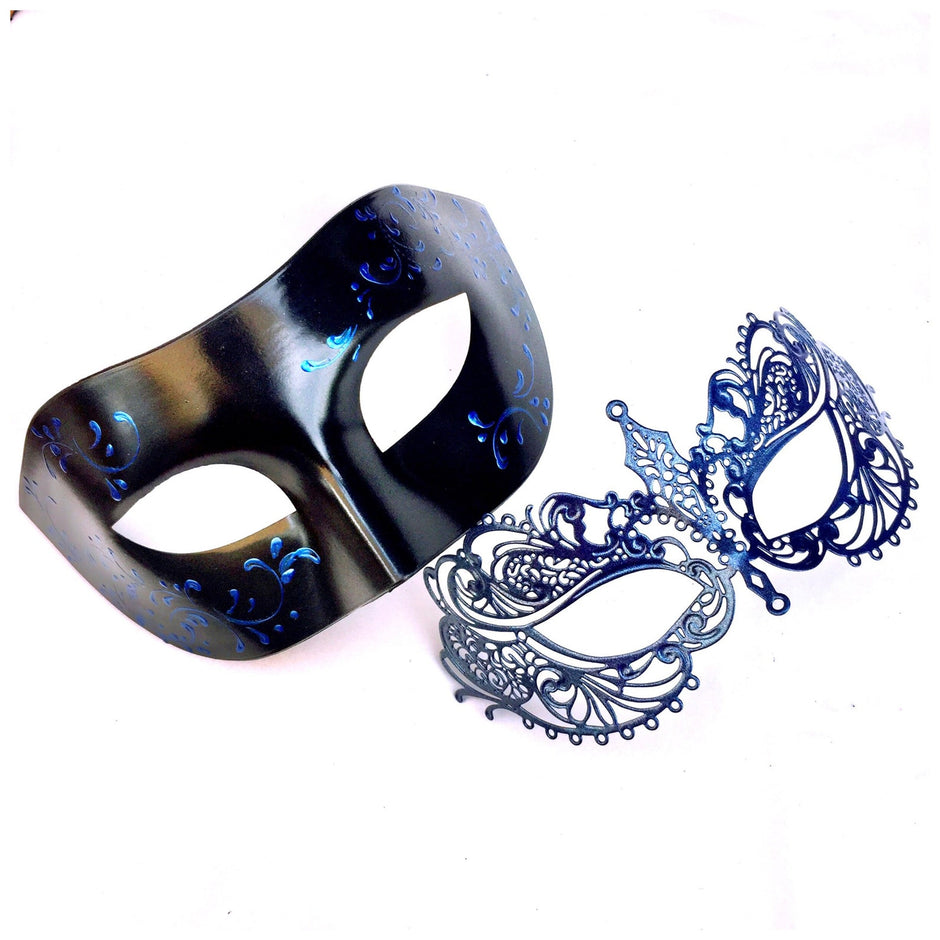 Blue Masquerade Masks | Royal, Light & Navy Blue Styles – Masquerade Store