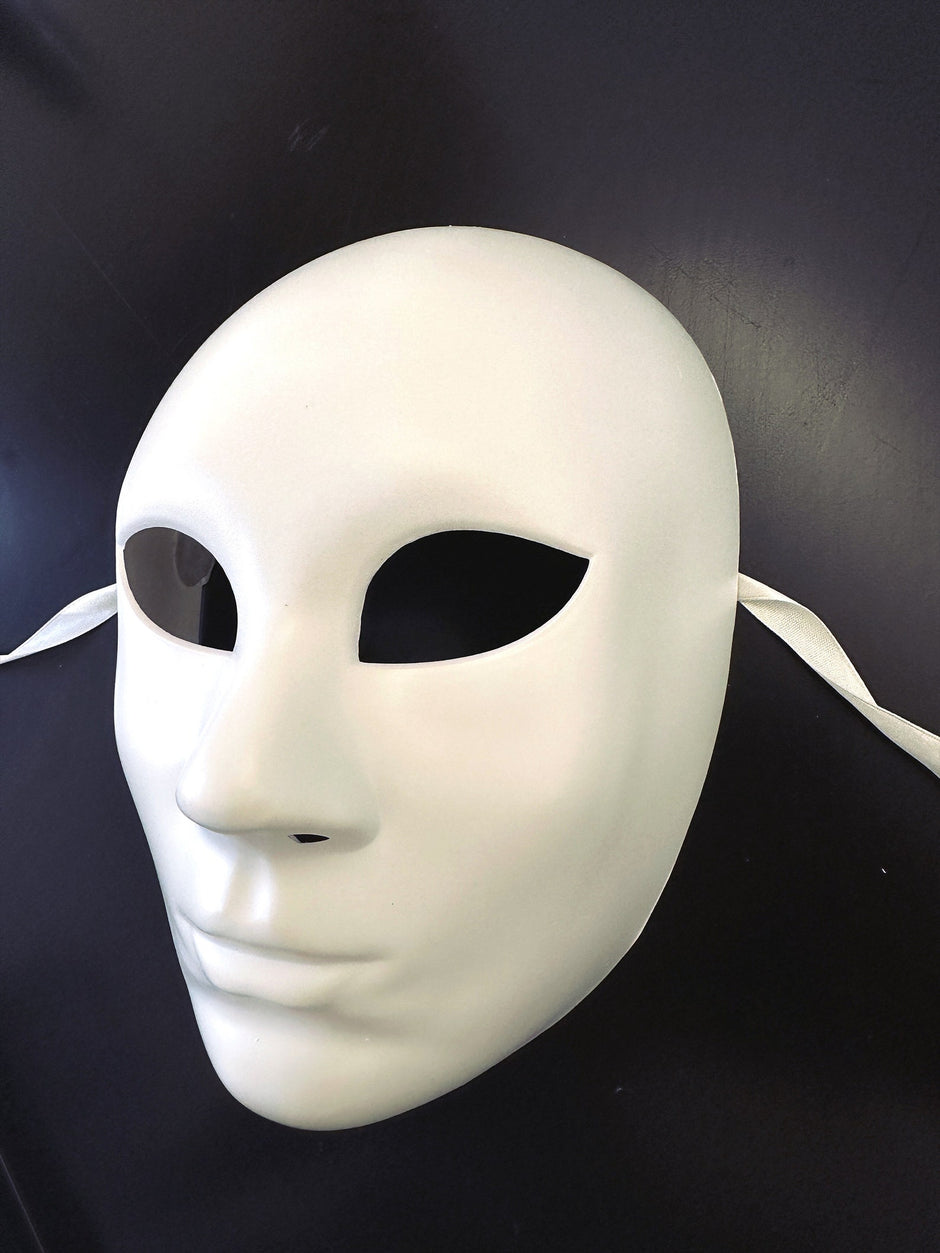 DIY Blank Masquerade Masks | White & Black Face Mask to Decorate ...