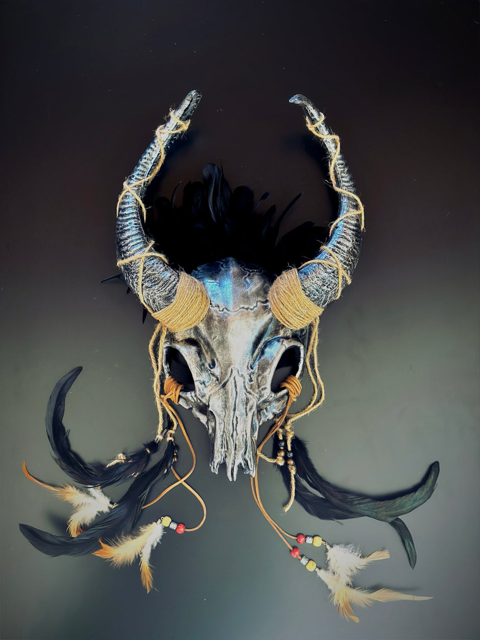 Animal Skull Headdress & Pagan Ritual Masks | Skull Headdress ...