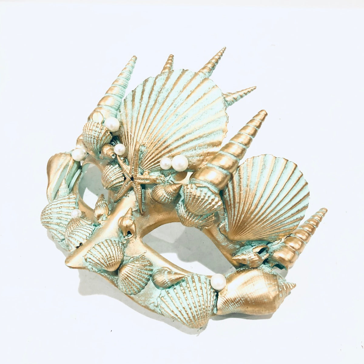 Copper Turquoise King Triton And Queen Athena Couples Masquerade Masks ...